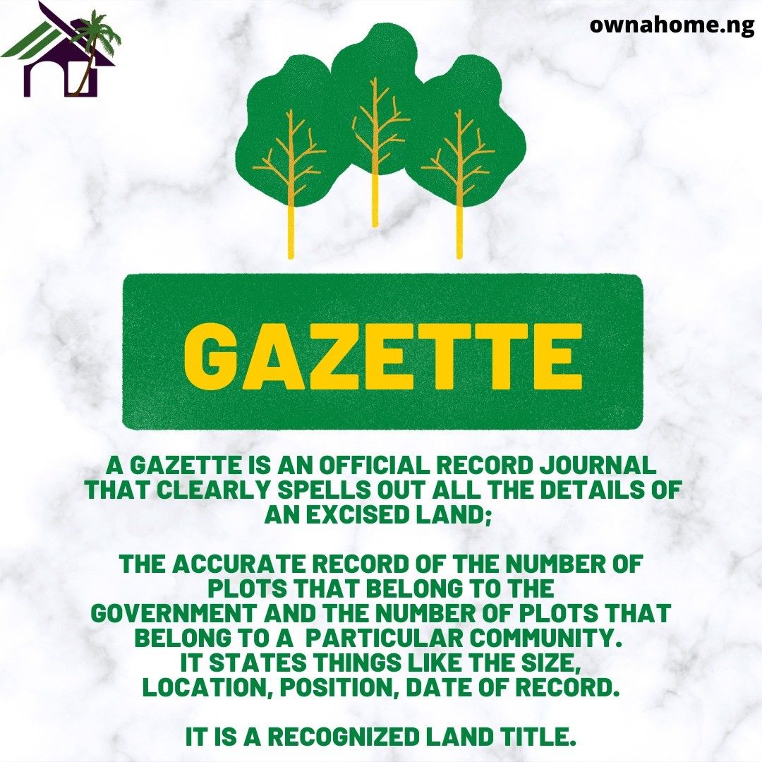 Gazette Explained: Land Documents | Ownahome.ng